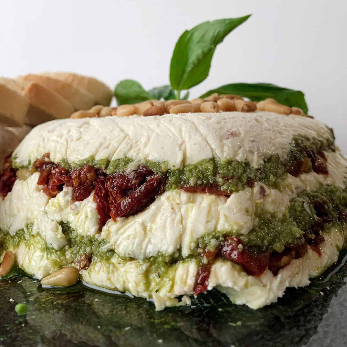 Sun Dried Tomato and Pesto Spread - Appetizer Bliss