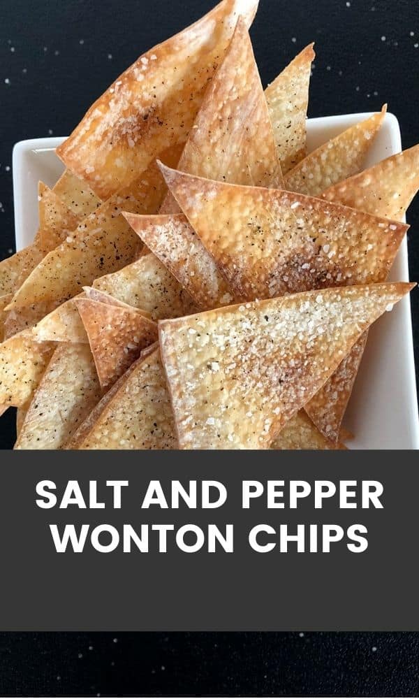 Salt and Pepper Wonton Crackers - Appetizer Bliss