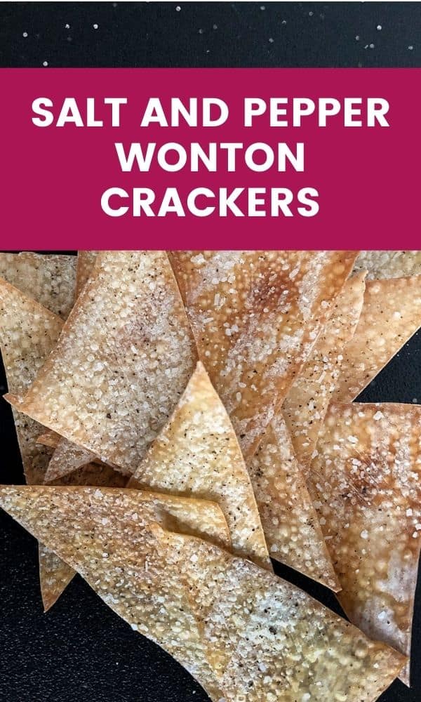 Salt and Pepper Wonton Crackers - Appetizer Bliss