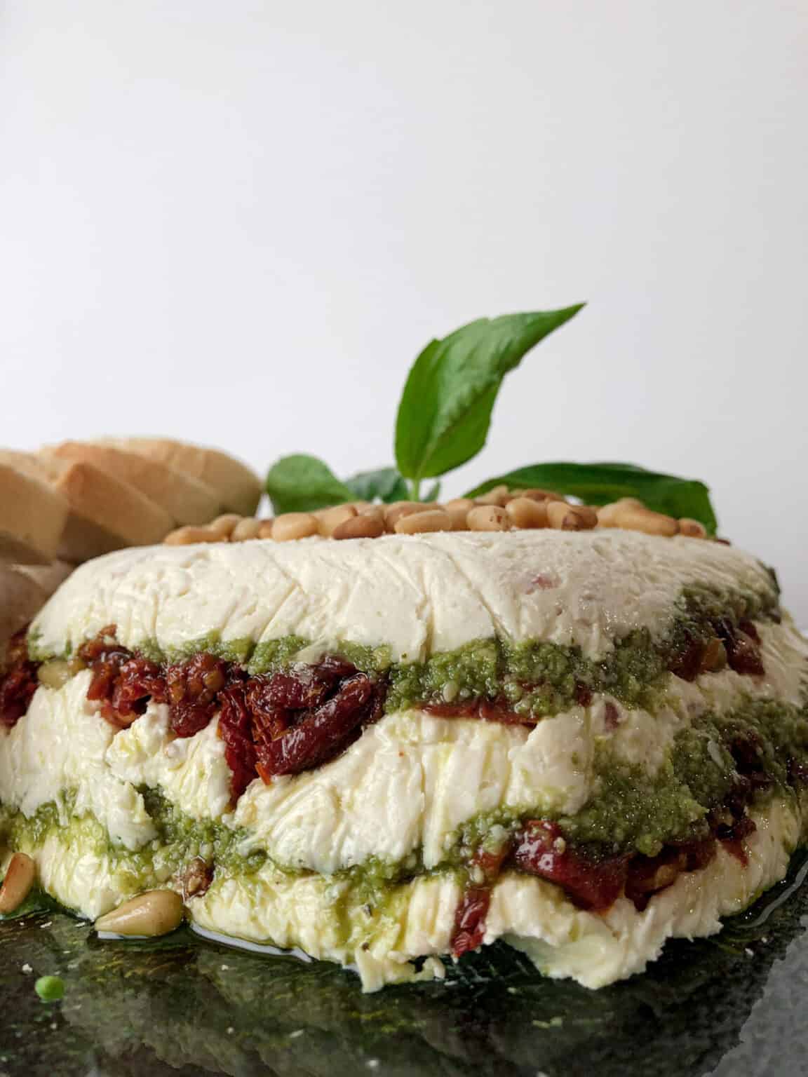 Sun Dried Tomato and Pesto Spread - Appetizer Bliss