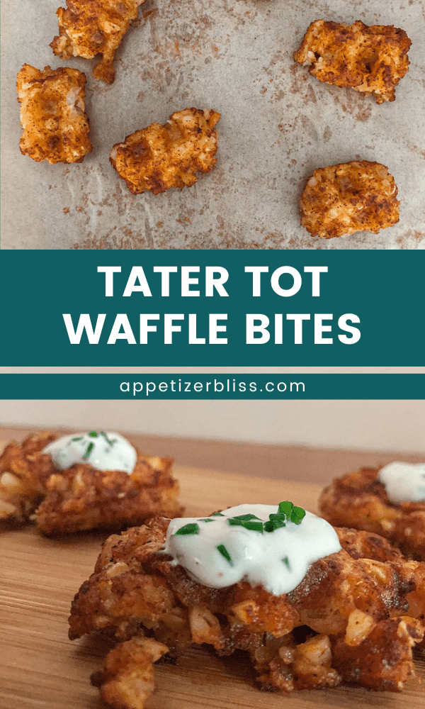 Tater Tot Waffle Bites - Appetizer Bliss
