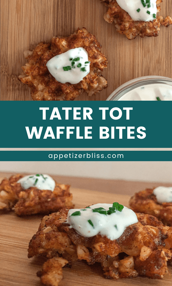 Tater Tot Waffle Bites - Appetizer Bliss