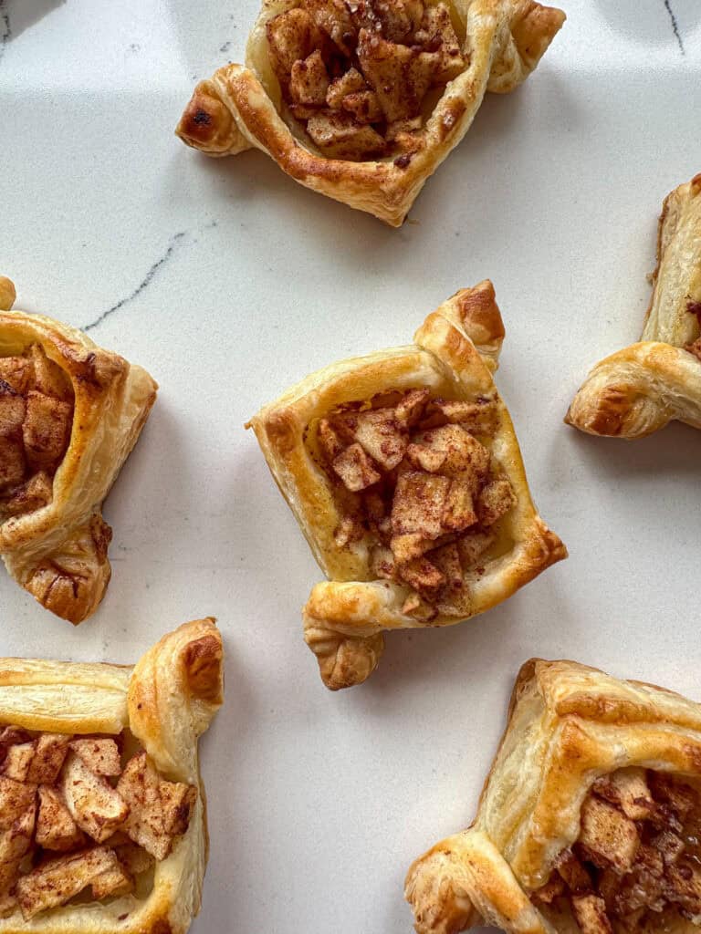 Mini Puff Pastry Apple Tart - Appetizer Bliss